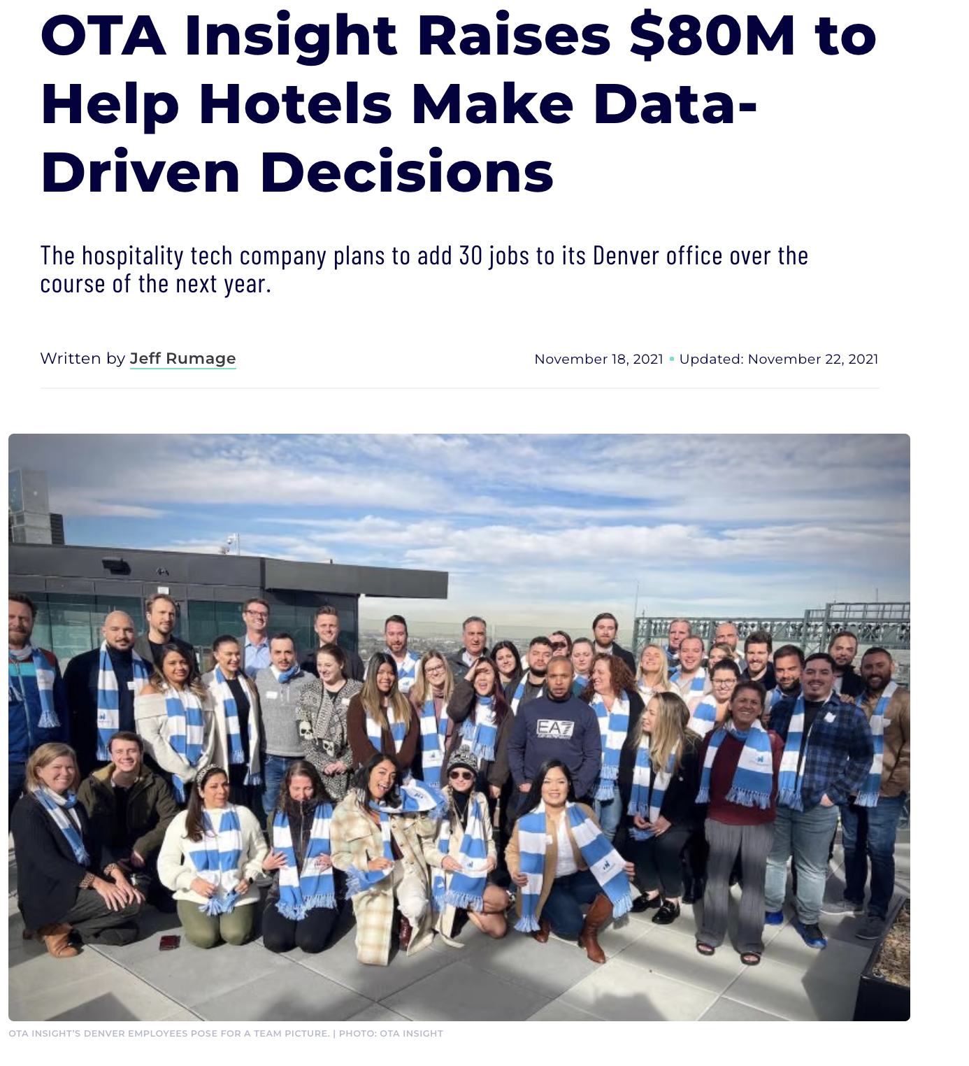 OTA Insight Serves Up Data Decision Making to Hospitality Sector | Bospar